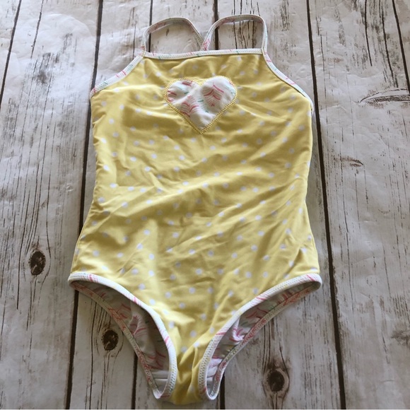 Hanna Andersson | Swim | Hanna Reversible Heart Swimsuit | Poshmark